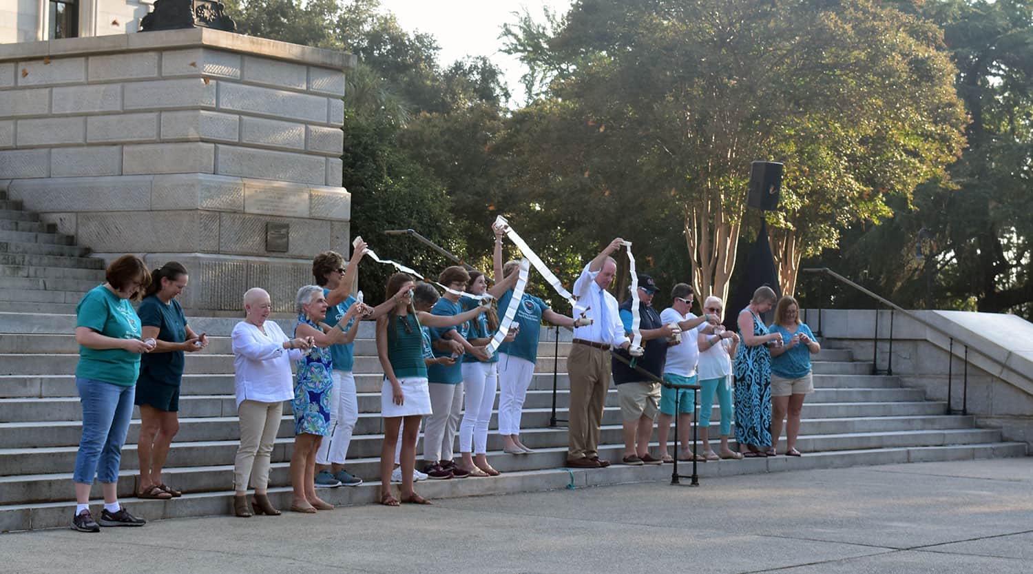 Ovarian cancer survivors release butterflies to spread awareness ...